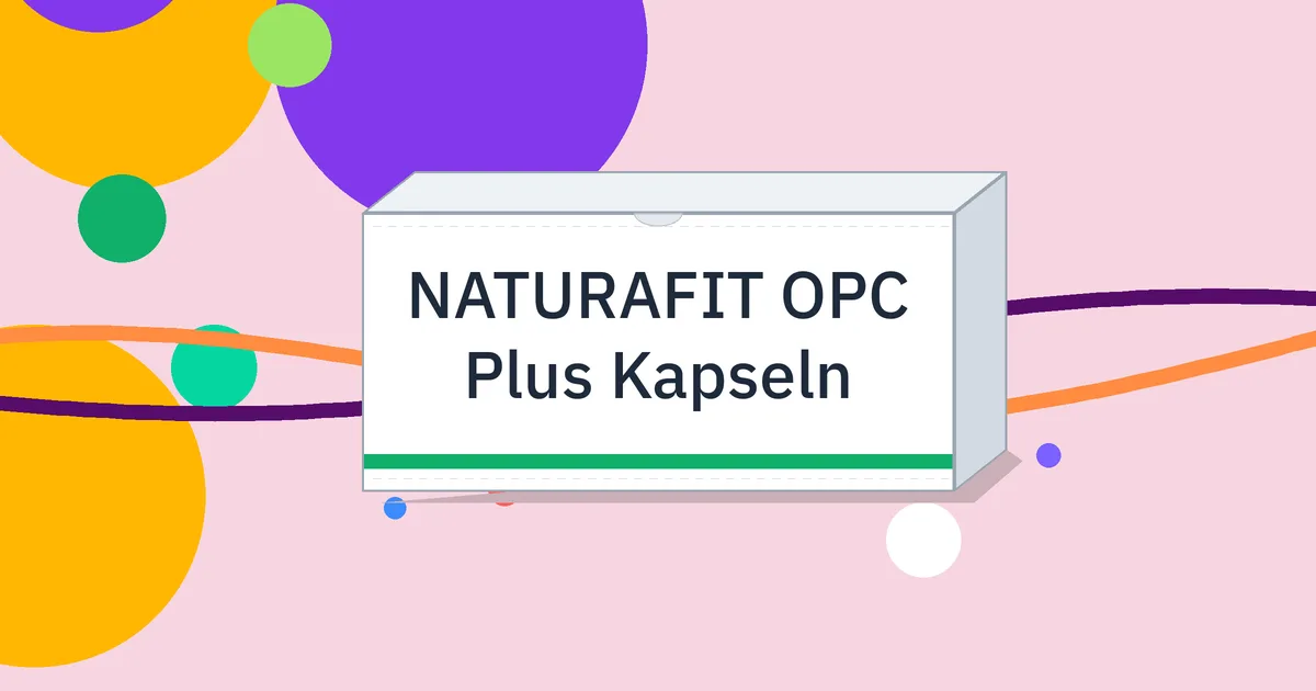 Symbolbild: Packung mit der Aufschrift NATURAFIT OPC Plus Kapseln (PZN 12516275) – Verfügbarkeit und Bezug in Apotheken in Frankfurt am Main