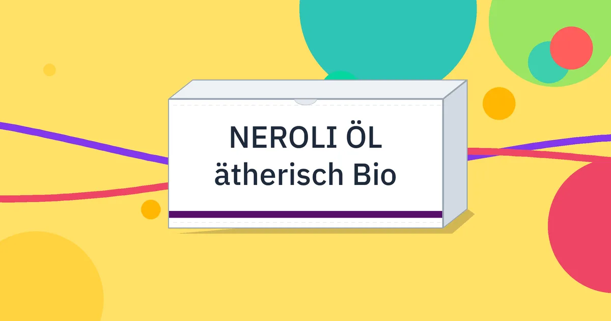 Symbolbild: Packung mit der Aufschrift NEROLI ÖL ätherisch Bio (PZN 04879414) – Verfügbarkeit und Bezug in Apotheken in Frankfurt am Main