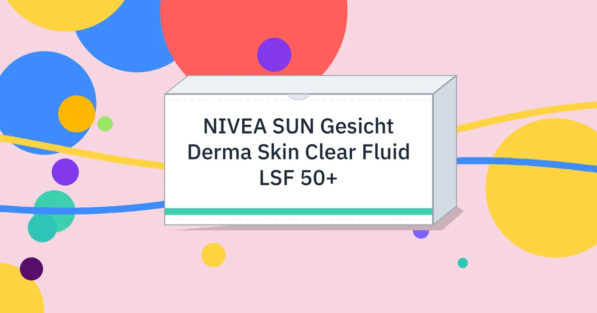 Symbolbild: Packung mit der Aufschrift NIVEA SUN Gesicht Derma Skin Clear Fluid LSF 50+ (PZN 19494967) – Verfügbarkeit und Bezug in Apotheken in Frankfurt am Main