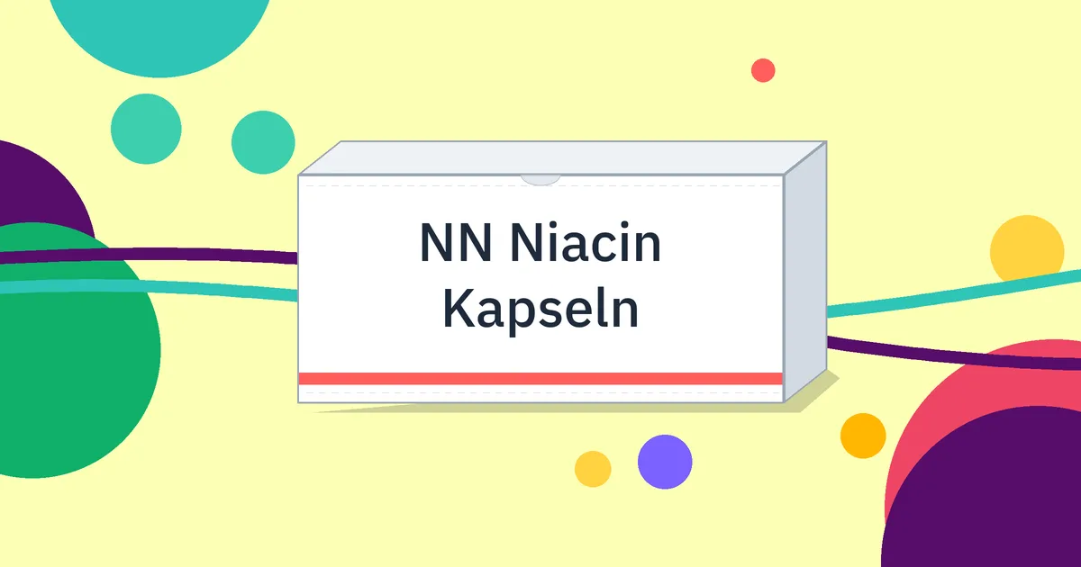 Symbolbild: Packung mit der Aufschrift NN Niacin Kapseln (PZN 15321655) – Verfügbarkeit und Bezug in Apotheken in Frankfurt am Main