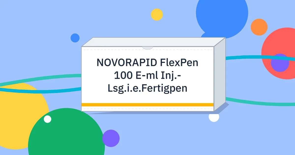 Symbolbild: Packung mit der Aufschrift NOVORAPID FlexPen 100 E-ml Inj.-Lsg.i.e.Fertigpen (PZN 04405834) – Verfügbarkeit und Bezug in Apotheken in Frankfurt am Main