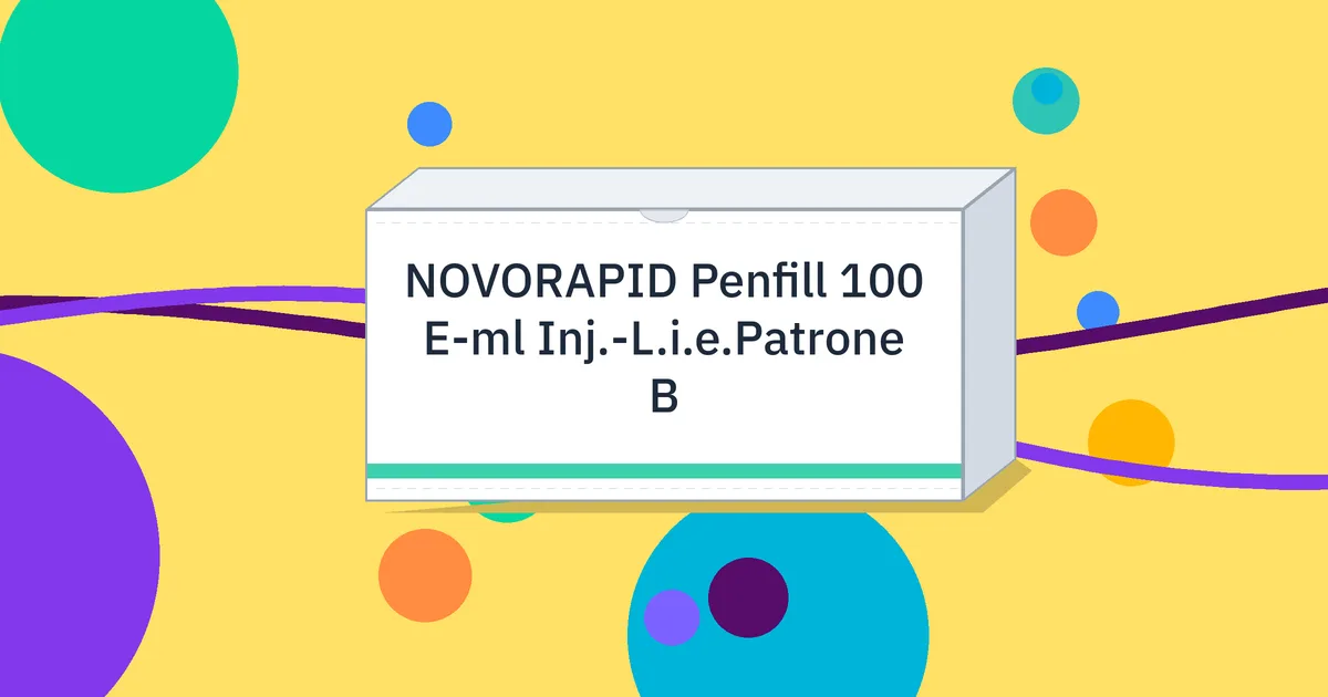 Symbolbild: Packung mit der Aufschrift NOVORAPID Penfill 100 E-ml Inj.-L.i.e.Patrone B (PZN 03811437) – Verfügbarkeit und Bezug in Apotheken in Frankfurt am Main