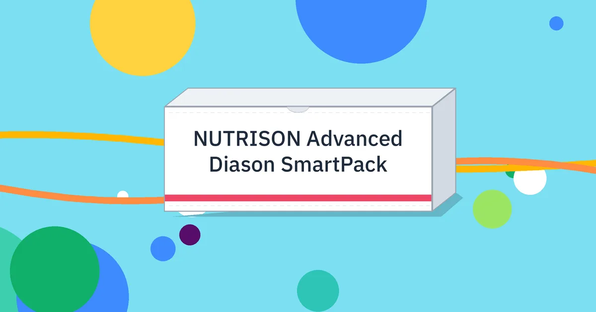Symbolbild: Packung mit der Aufschrift NUTRISON Advanced Diason SmartPack (PZN 14132828) – Verfügbarkeit und Bezug in Apotheken in Frankfurt am Main