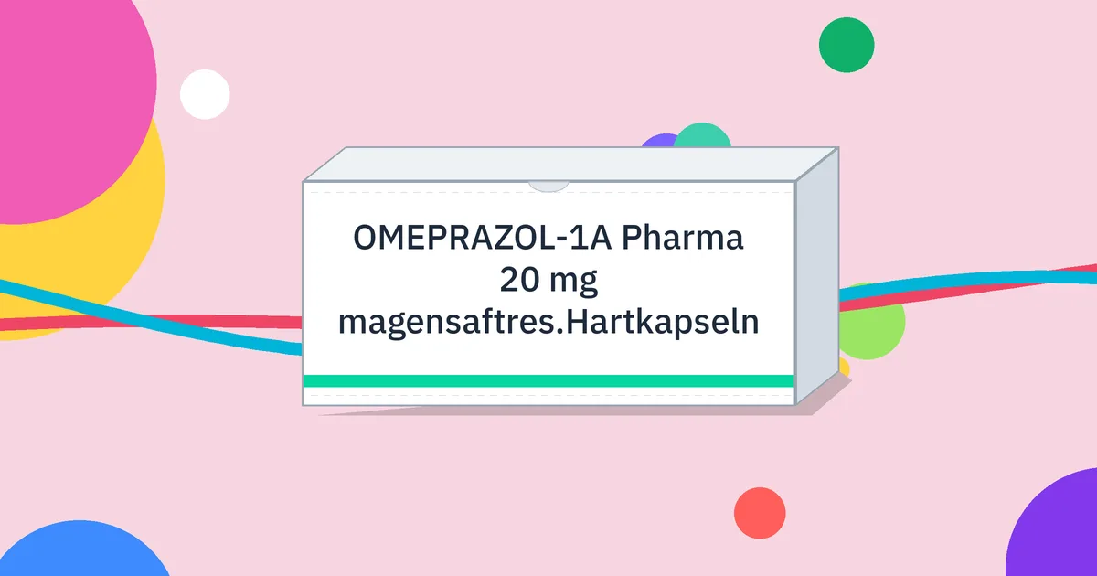 Symbolbild: Packung mit der Aufschrift OMEPRAZOL-1A Pharma 20 mg magensaftres.Hartkapseln (PZN 10108112) – Verfügbarkeit und Bezug in Apotheken in Frankfurt am Main