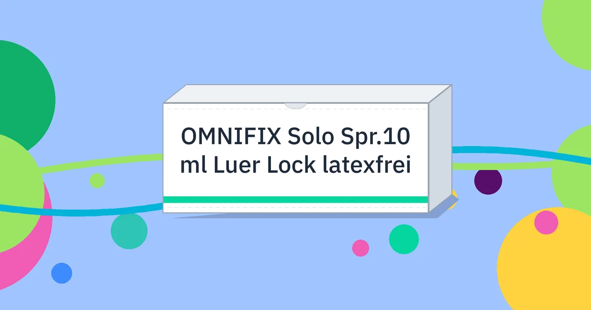 Symbolbild: Packung mit der Aufschrift OMNIFIX Solo Spr.10 ml Luer Lock latexfrei (PZN 00570022) – Verfügbarkeit und Bezug in Apotheken in Frankfurt am Main