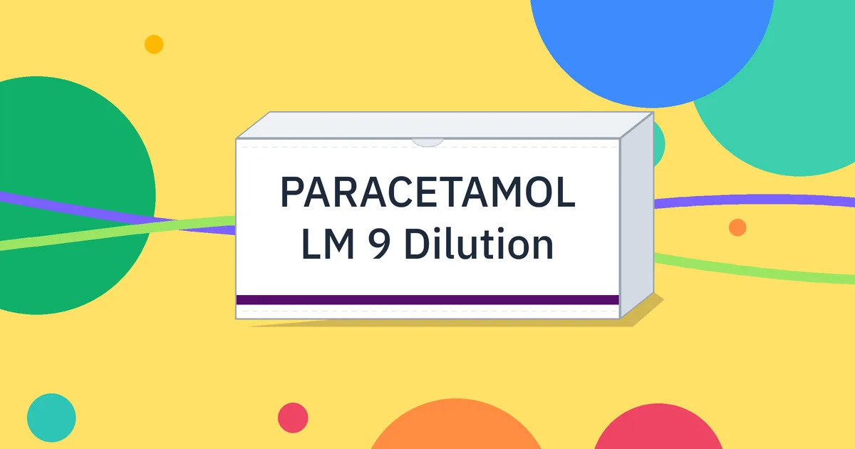 Symbolbild: Packung mit der Aufschrift PARACETAMOL LM 9 Dilution (PZN 12976284) – Verfügbarkeit und Bezug in Apotheken in Frankfurt am Main
