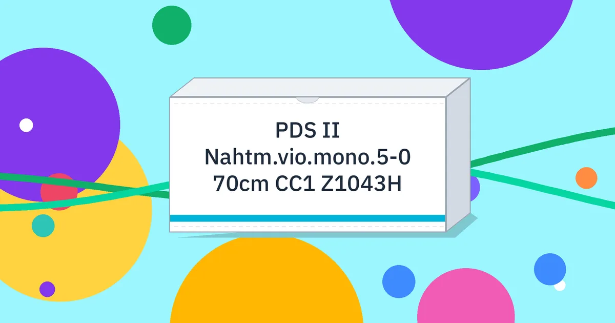 Symbolbild: Packung mit der Aufschrift PDS II Nahtm.vio.mono.5-0 70cm CC1 Z1043H (PZN 16147633) – Verfügbarkeit und Bezug in Apotheken in Frankfurt am Main