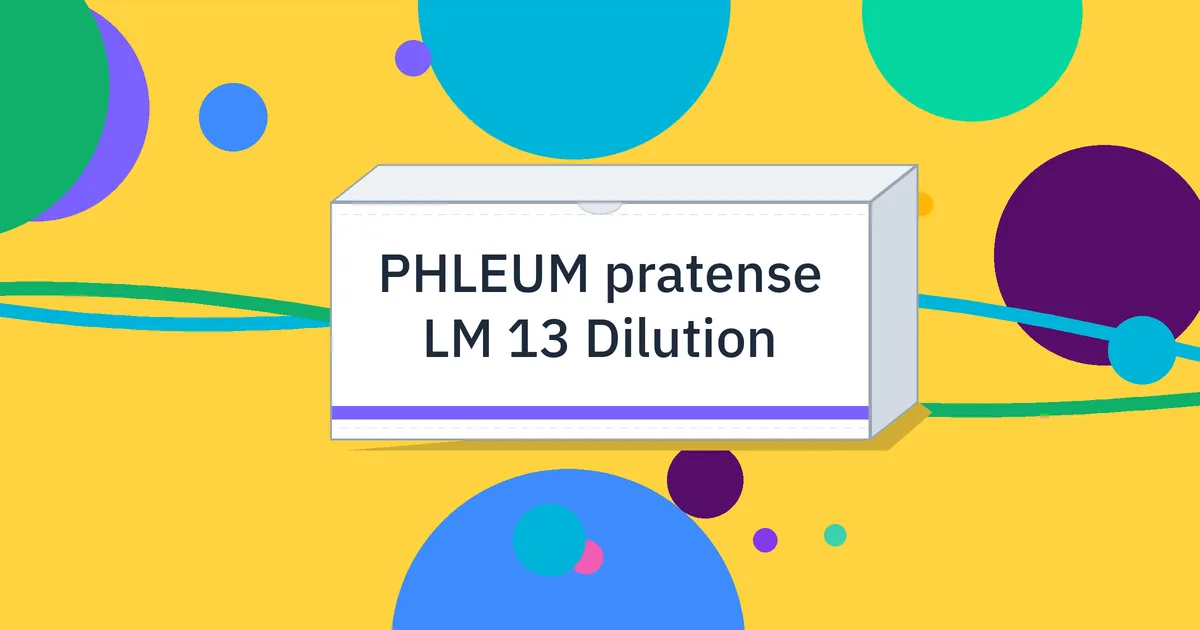 Symbolbild: Packung mit der Aufschrift PHLEUM pratense LM 13 Dilution (PZN 13638804) – Verfügbarkeit und Bezug in Apotheken in Frankfurt am Main