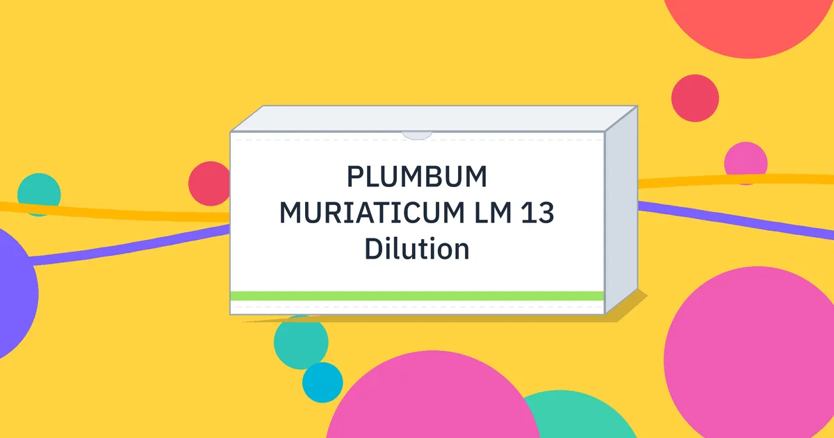 Symbolbild: Packung mit der Aufschrift PLUMBUM MURIATICUM LM 13 Dilution (PZN 13041584) – Verfügbarkeit und Bezug in Apotheken in Frankfurt am Main