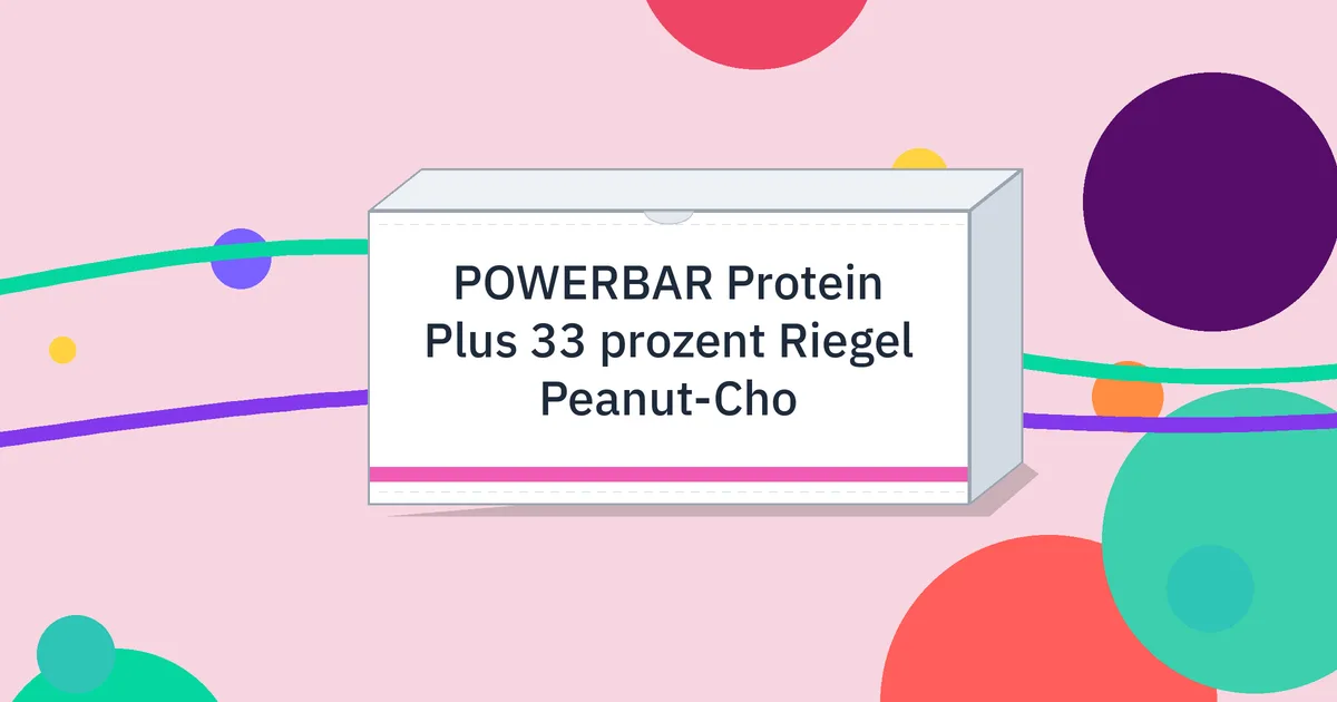 Symbolbild: Packung mit der Aufschrift POWERBAR Protein Plus 33 prozent Riegel Peanut-Cho (PZN 10735027) – Verfügbarkeit und Bezug in Apotheken in Frankfurt am Main