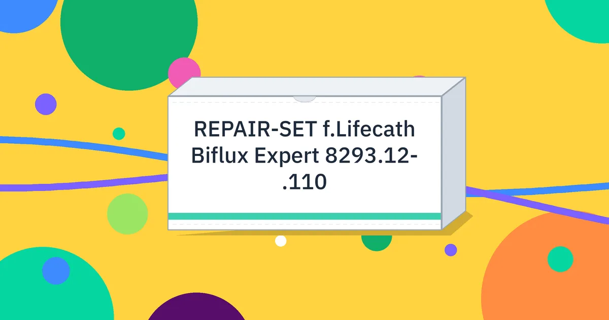 Symbolbild: Packung mit der Aufschrift REPAIR-SET f.Lifecath Biflux Expert 8293.12-.110 (PZN 16506150) – Verfügbarkeit und Bezug in Apotheken in Frankfurt am Main