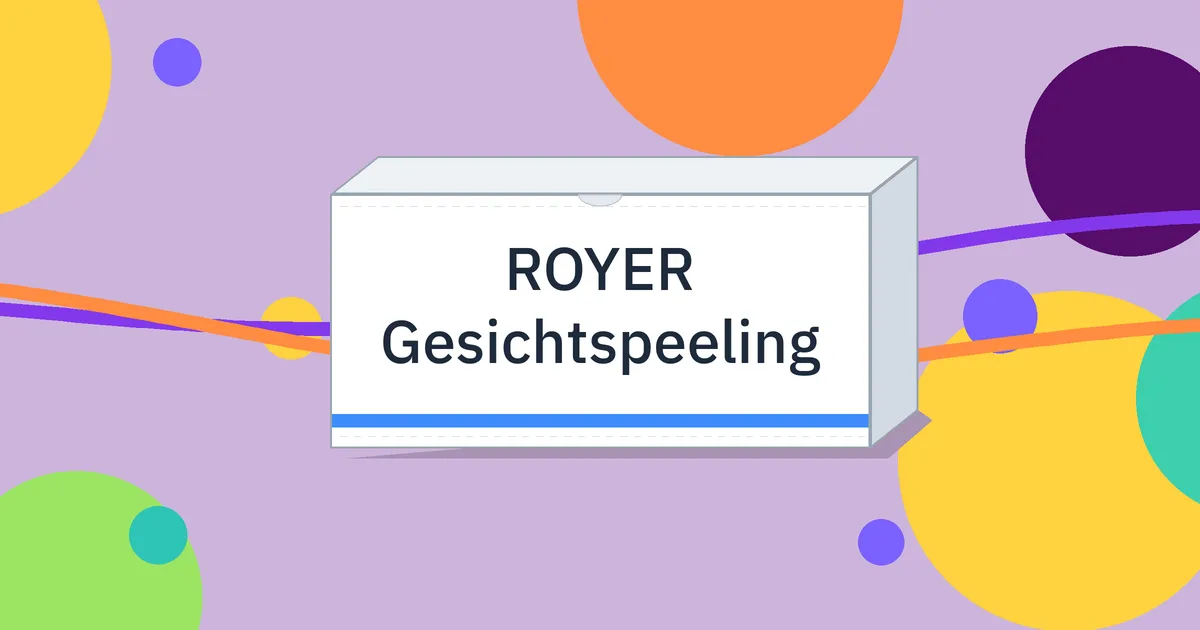 Symbolbild: Packung mit der Aufschrift ROYER Gesichtspeeling (PZN 15748891) – Verfügbarkeit und Bezug in Apotheken in Frankfurt am Main