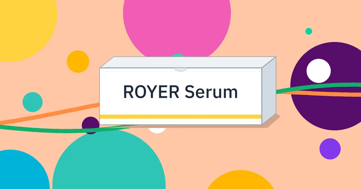 Symbolbild: Packung mit der Aufschrift ROYER Serum (PZN 15748922) – Verfügbarkeit und Bezug in Apotheken in Frankfurt am Main