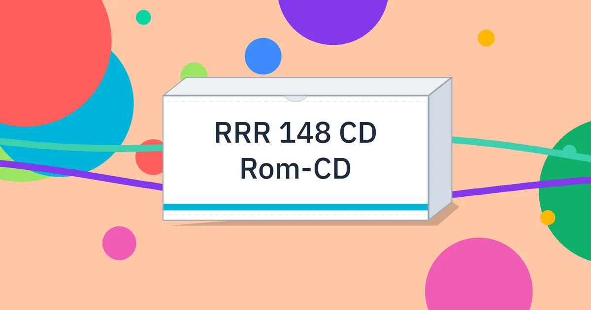 Symbolbild: Packung mit der Aufschrift RRR 148 CD Rom-CD (PZN 05975864) – Verfügbarkeit und Bezug in Apotheken in Frankfurt am Main