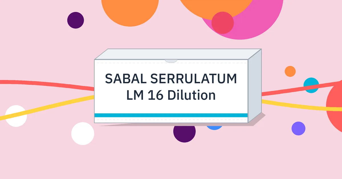 Symbolbild: Packung mit der Aufschrift SABAL SERRULATUM LM 16 Dilution (PZN 13175014) – Verfügbarkeit und Bezug in Apotheken in Frankfurt am Main
