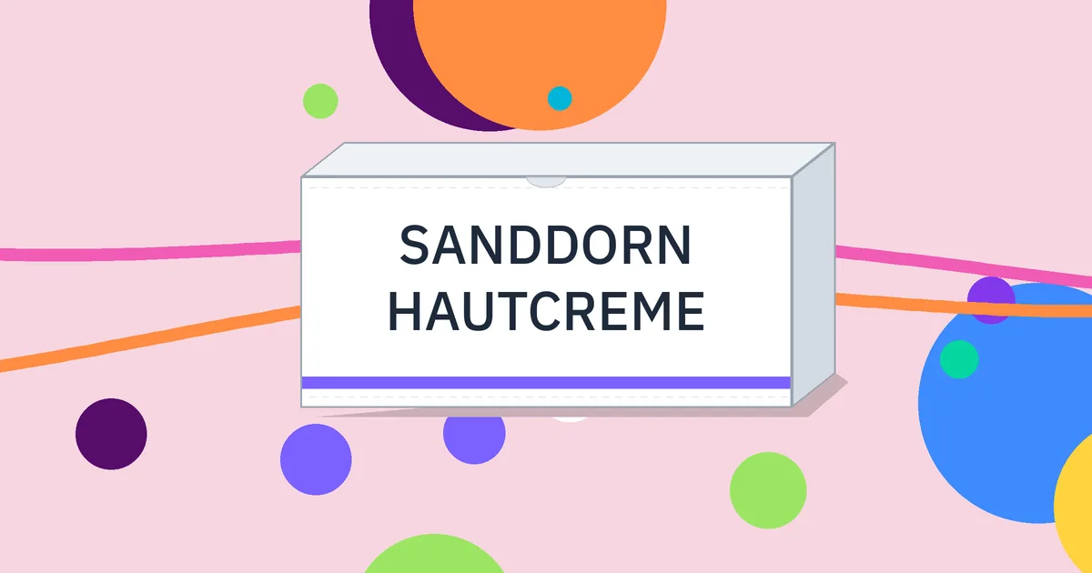 Symbolbild: Packung mit der Aufschrift SANDDORN HAUTCREME (PZN 00254657) – Verfügbarkeit und Bezug in Apotheken in Frankfurt am Main