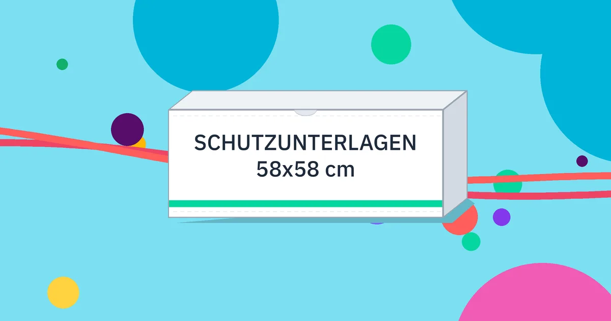 Symbolbild: Packung mit der Aufschrift SCHUTZUNTERLAGEN 58x58 cm (PZN 03035217) – Verfügbarkeit und Bezug in Apotheken in Frankfurt am Main