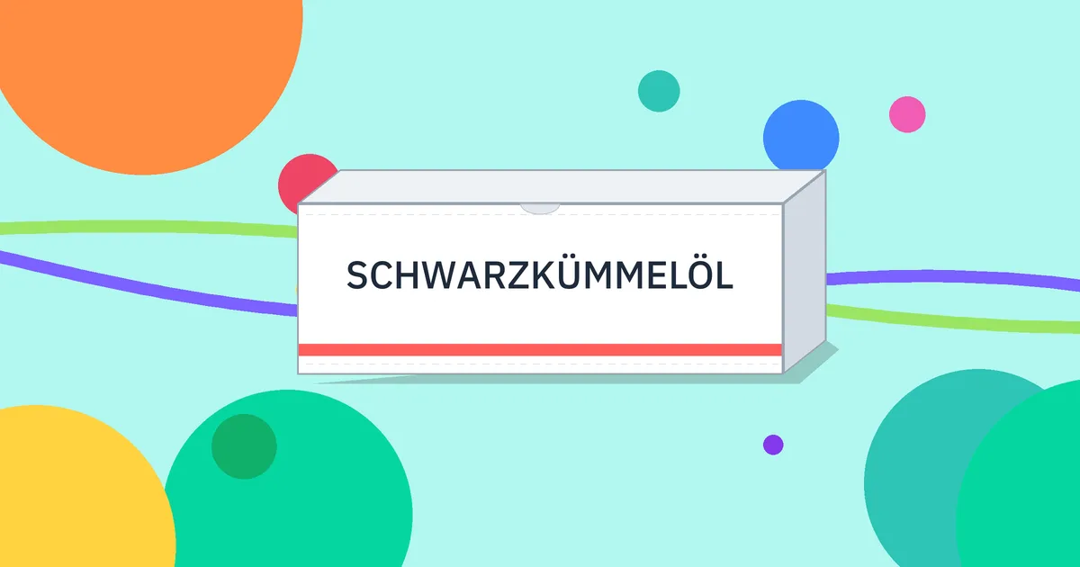 Symbolbild: Packung mit der Aufschrift SCHWARZKÜMMELÖL (PZN 16226249) – Verfügbarkeit und Bezug in Apotheken in Frankfurt am Main