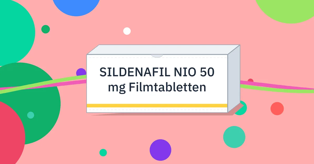 Symbolbild: Packung mit der Aufschrift SILDENAFIL NIO 50 mg Filmtabletten (PZN 16358809) – Verfügbarkeit und Bezug in Apotheken in Frankfurt am Main