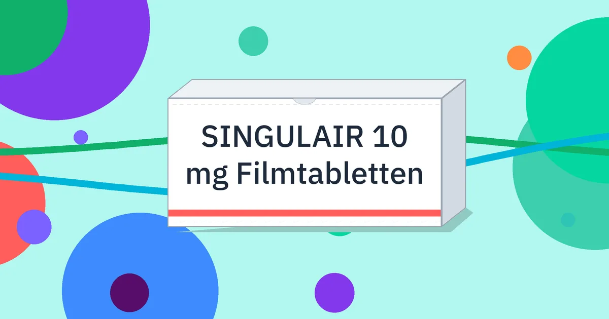 Symbolbild: Packung mit der Aufschrift SINGULAIR 10 mg Filmtabletten (PZN 02457666) – Verfügbarkeit und Bezug in Apotheken in Frankfurt am Main