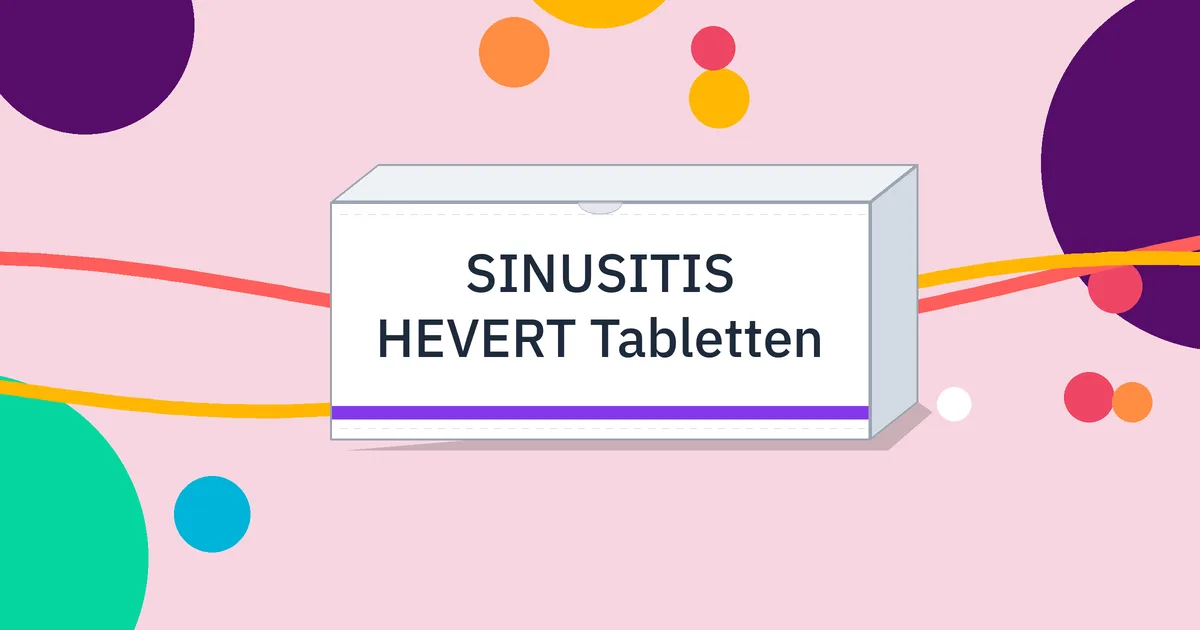 Symbolbild: Packung mit der Aufschrift SINUSITIS HEVERT Tabletten (PZN 19107367) – Verfügbarkeit und Bezug in Apotheken in Frankfurt am Main