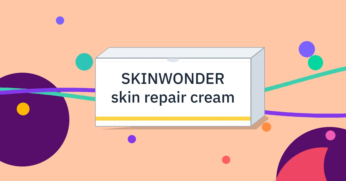 Symbolbild: Packung mit der Aufschrift SKINWONDER skin repair cream (PZN 11342583) – Verfügbarkeit und Bezug in Apotheken in Frankfurt am Main
