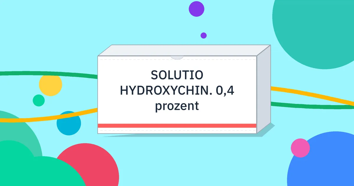Symbolbild: Packung mit der Aufschrift SOLUTIO HYDROXYCHIN. 0,4 prozent (PZN 04323757) – Verfügbarkeit und Bezug in Apotheken in Frankfurt am Main