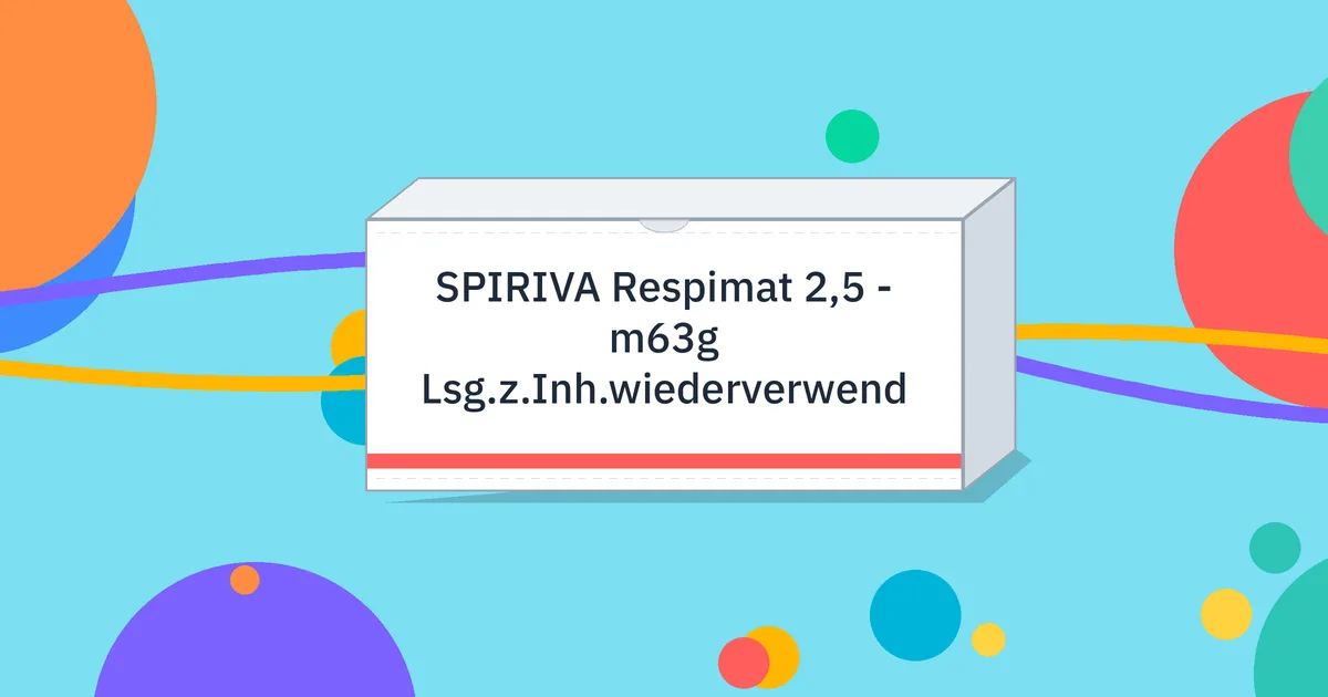 Symbolbild: Packung mit der Aufschrift SPIRIVA Respimat 2,5 -m63g Lsg.z.Inh.wiederverwend (PZN 16121208) – Verfügbarkeit und Bezug in Apotheken in Frankfurt am Main
