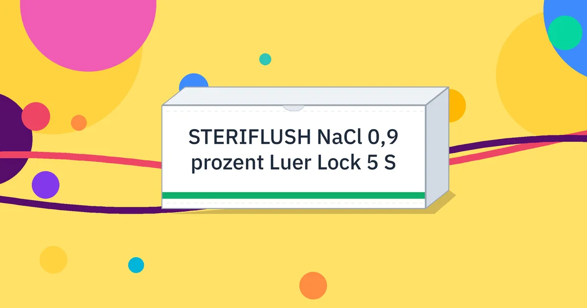 Symbolbild: Packung mit der Aufschrift STERIFLUSH NaCl 0,9 prozent Luer Lock 5 S (PZN 20617139) – Verfügbarkeit und Bezug in Apotheken in Frankfurt am Main