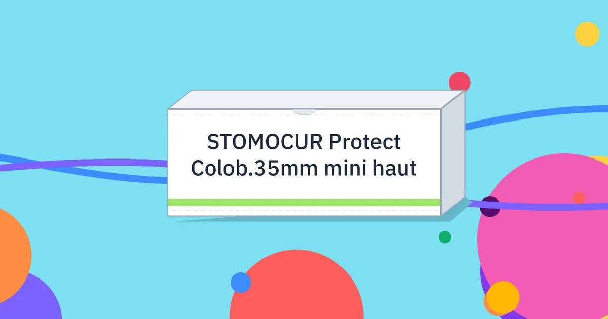 Symbolbild: Packung mit der Aufschrift STOMOCUR Protect Colob.35mm mini haut (PZN 09897701) – Verfügbarkeit und Bezug in Apotheken in Frankfurt am Main