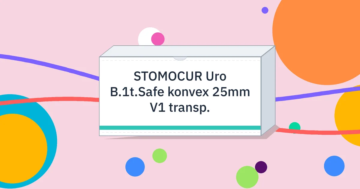 Symbolbild: Packung mit der Aufschrift STOMOCUR Uro B.1t.Safe konvex 25mm V1 transp. (PZN 16622502) – Verfügbarkeit und Bezug in Apotheken in Frankfurt am Main