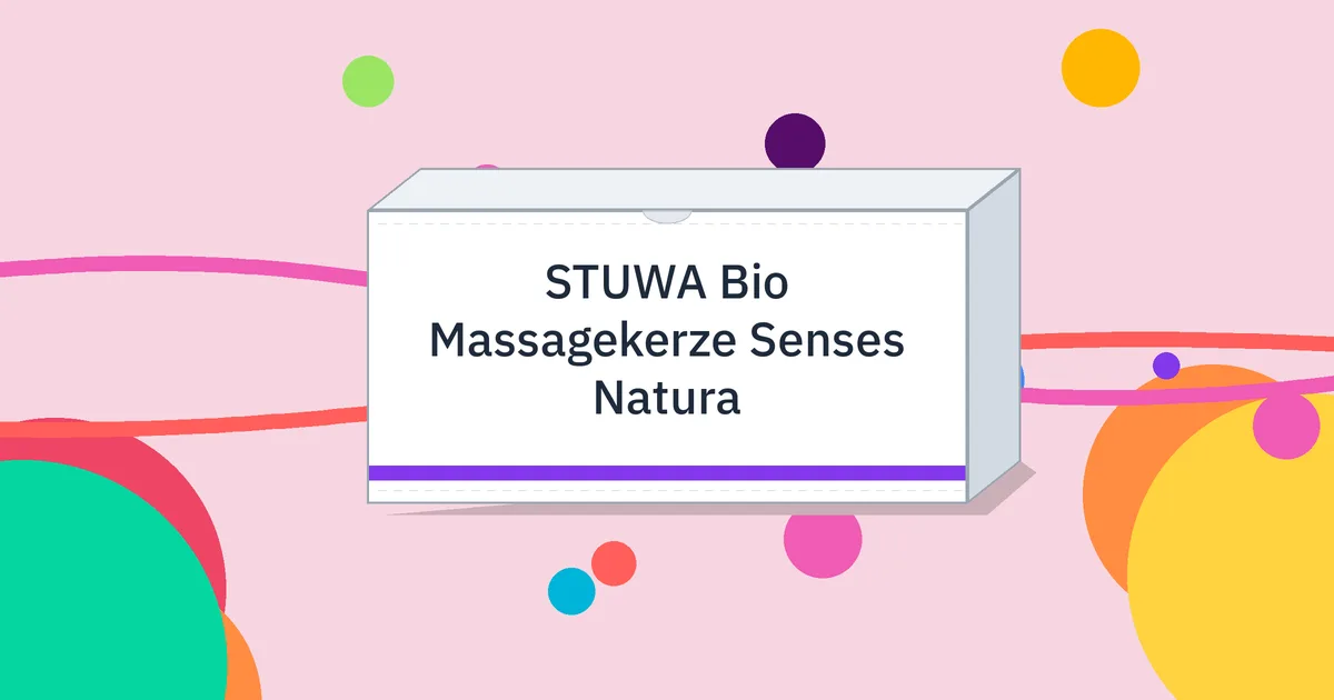 Symbolbild: Packung mit der Aufschrift STUWA Bio Massagekerze Senses Natura (PZN 15878116) – Verfügbarkeit und Bezug in Apotheken in Frankfurt am Main