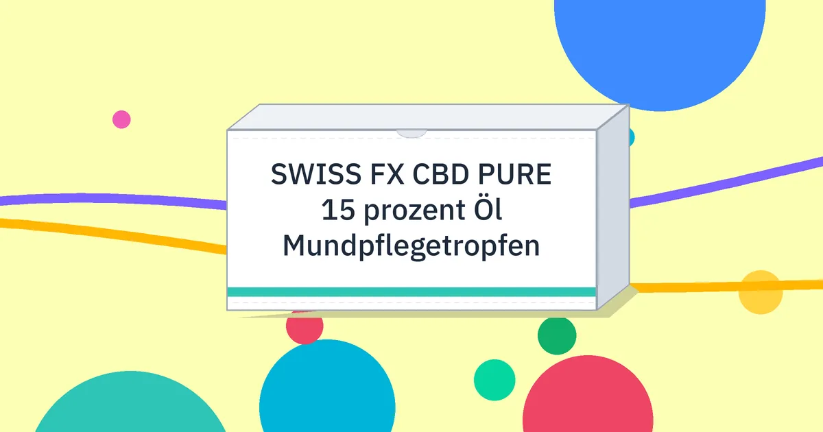 Symbolbild: Packung mit der Aufschrift SWISS FX CBD PURE 15 prozent Öl Mundpflegetropfen (PZN 19197063) – Verfügbarkeit und Bezug in Apotheken in Frankfurt am Main