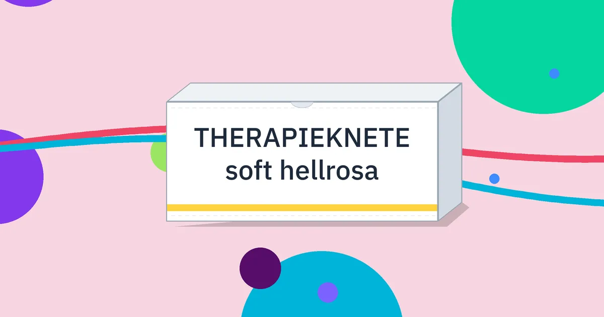 Symbolbild: Packung mit der Aufschrift THERAPIEKNETE soft hellrosa (PZN 04006287) – Verfügbarkeit und Bezug in Apotheken in Frankfurt am Main