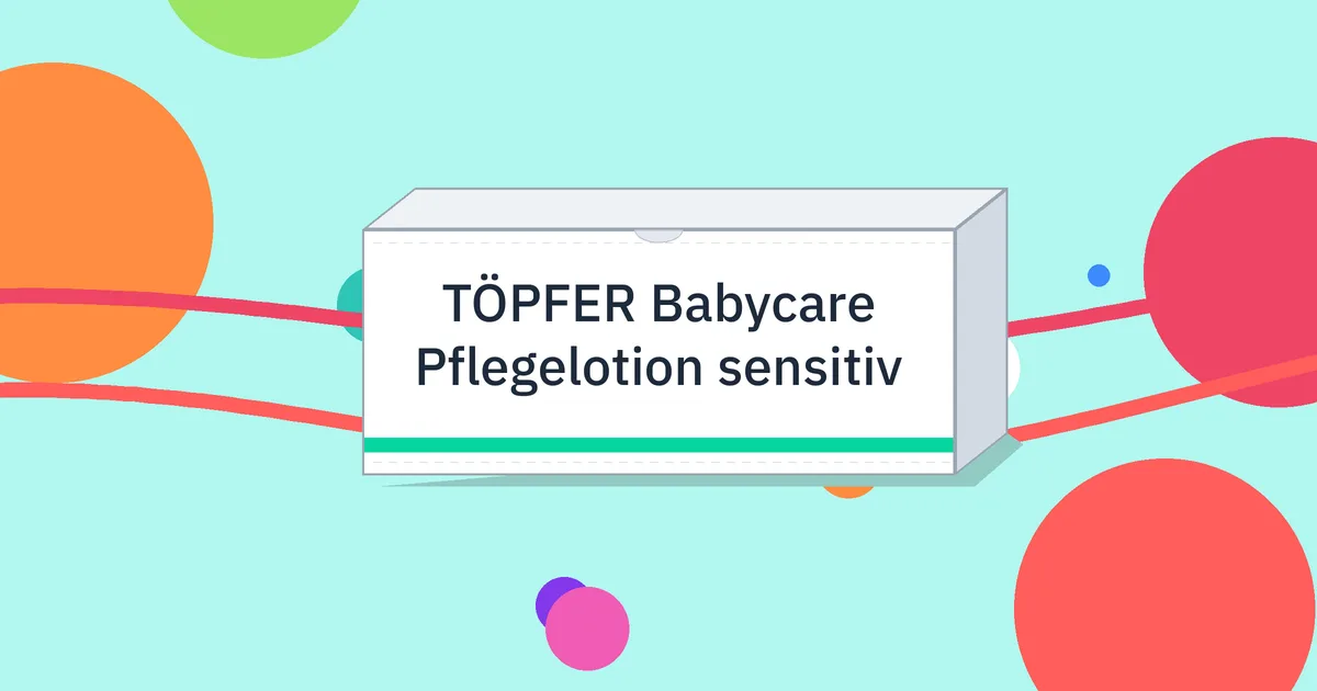 Symbolbild: Packung mit der Aufschrift TÖPFER Babycare Pflegelotion sensitiv (PZN 18010387) – Verfügbarkeit und Bezug in Apotheken in Frankfurt am Main