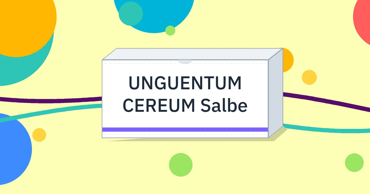 Symbolbild: Packung mit der Aufschrift UNGUENTUM CEREUM Salbe (PZN 18338343) – Verfügbarkeit und Bezug in Apotheken in Frankfurt am Main