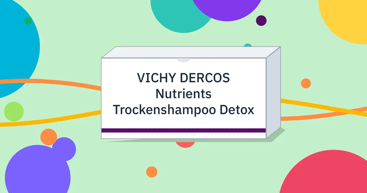 Symbolbild: Packung mit der Aufschrift VICHY DERCOS Nutrients Trockenshampoo Detox (PZN 13896831) – Verfügbarkeit und Bezug in Apotheken in Frankfurt am Main