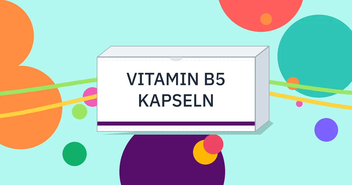 Symbolbild: Packung mit der Aufschrift VITAMIN B5 KAPSELN (PZN 00876873) – Verfügbarkeit und Bezug in Apotheken in Frankfurt am Main