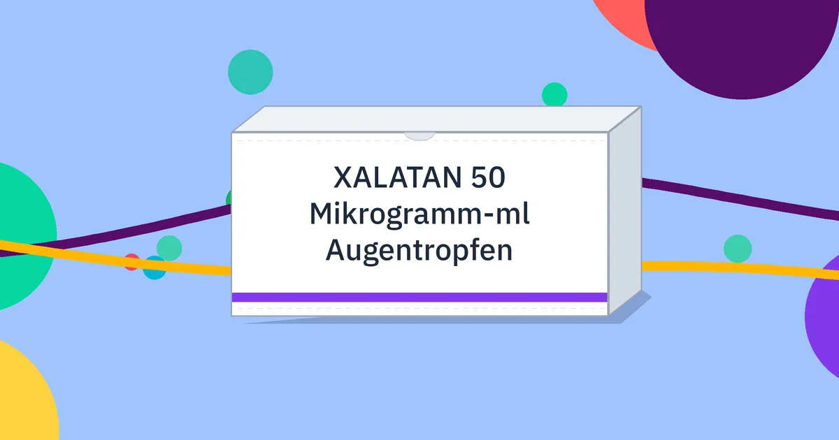 Symbolbild: Packung mit der Aufschrift XALATAN 50 Mikrogramm-ml Augentropfen (PZN 10090375) – Verfügbarkeit und Bezug in Apotheken in Frankfurt am Main