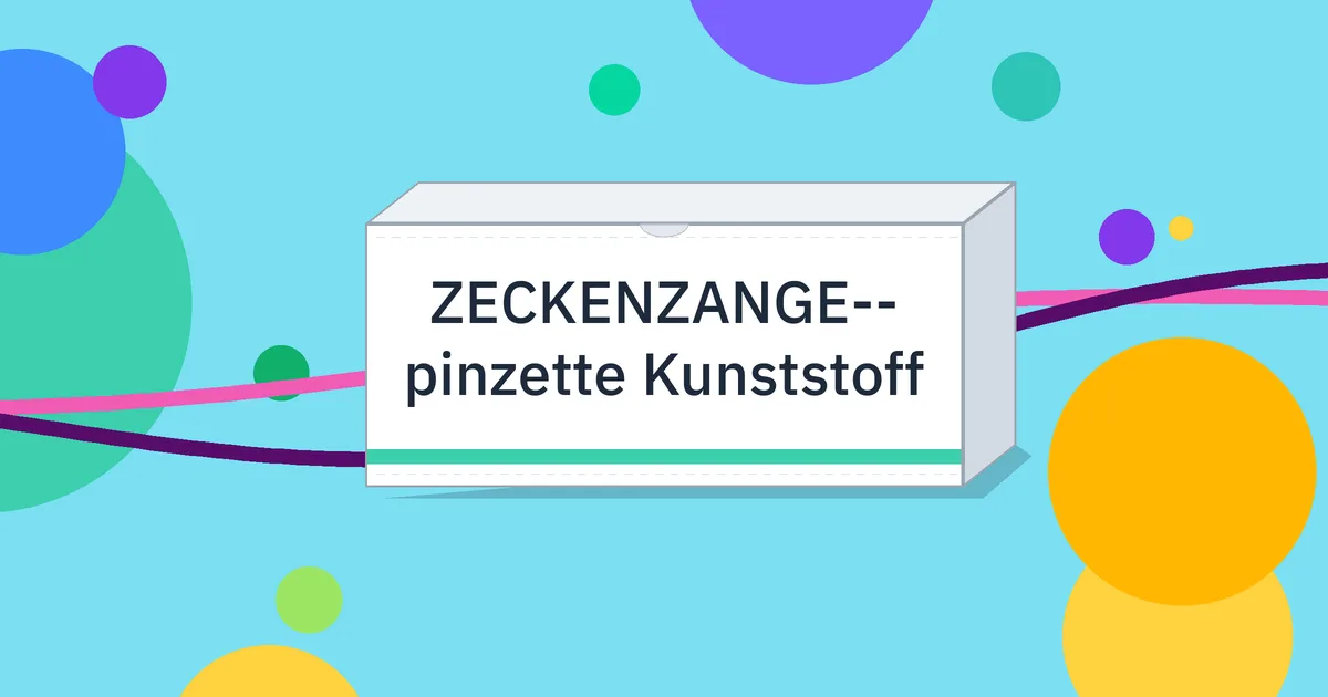 Symbolbild: Packung mit der Aufschrift ZECKENZANGE--pinzette Kunststoff (PZN 06812058) – Verfügbarkeit und Bezug in Apotheken in Frankfurt am Main