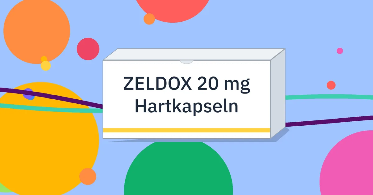Symbolbild: Packung mit der Aufschrift ZELDOX 20 mg Hartkapseln (PZN 01074911) – Verfügbarkeit und Bezug in Apotheken in Frankfurt am Main