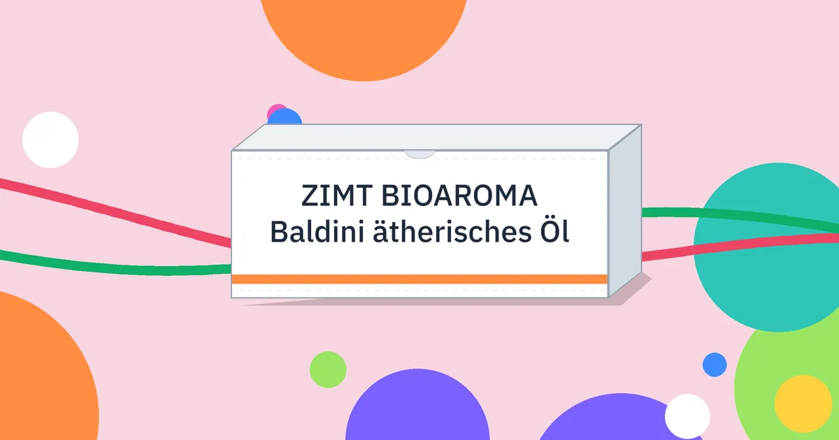 Symbolbild: Packung mit der Aufschrift ZIMT BIOAROMA Baldini ätherisches Öl (PZN 09539019) – Verfügbarkeit und Bezug in Apotheken in Frankfurt am Main