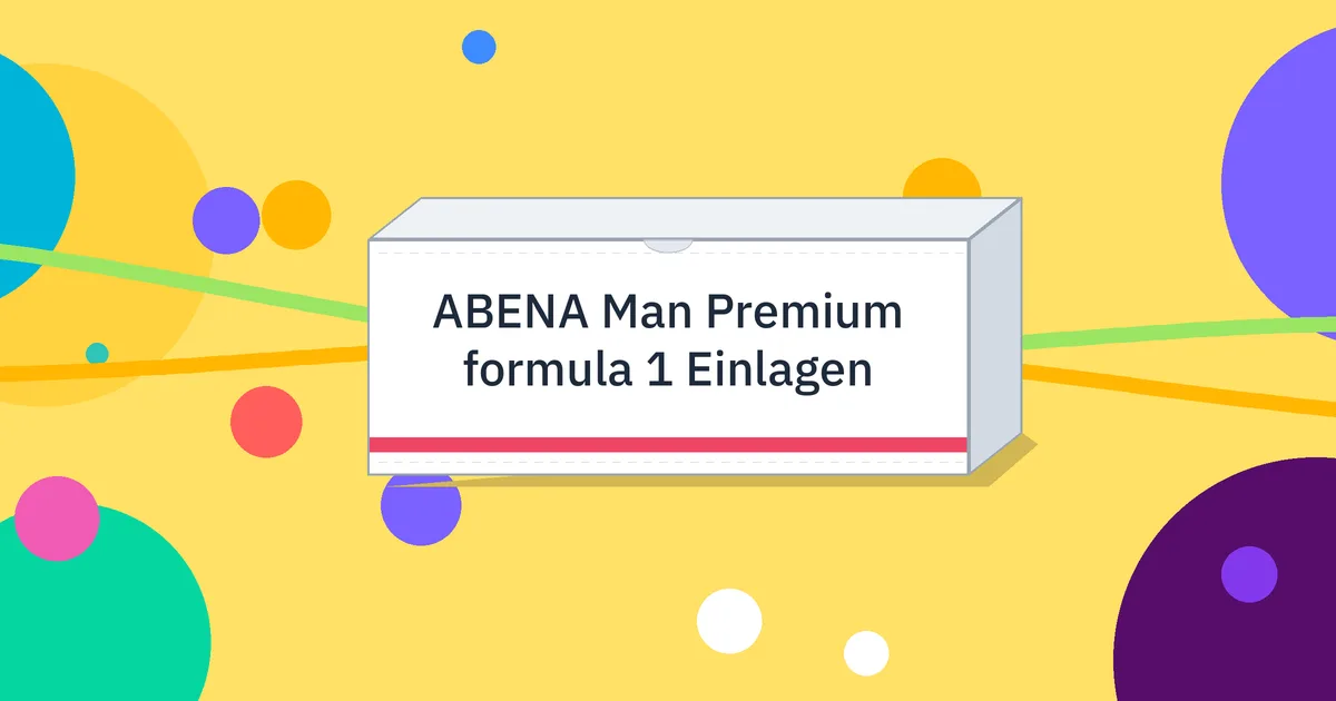 Symbolbild: Packung mit der Aufschrift ABENA Man Premium formula 1 Einlagen (PZN 18007528) – Verfügbarkeit und Bezug in Apotheken in Frankfurt am Main