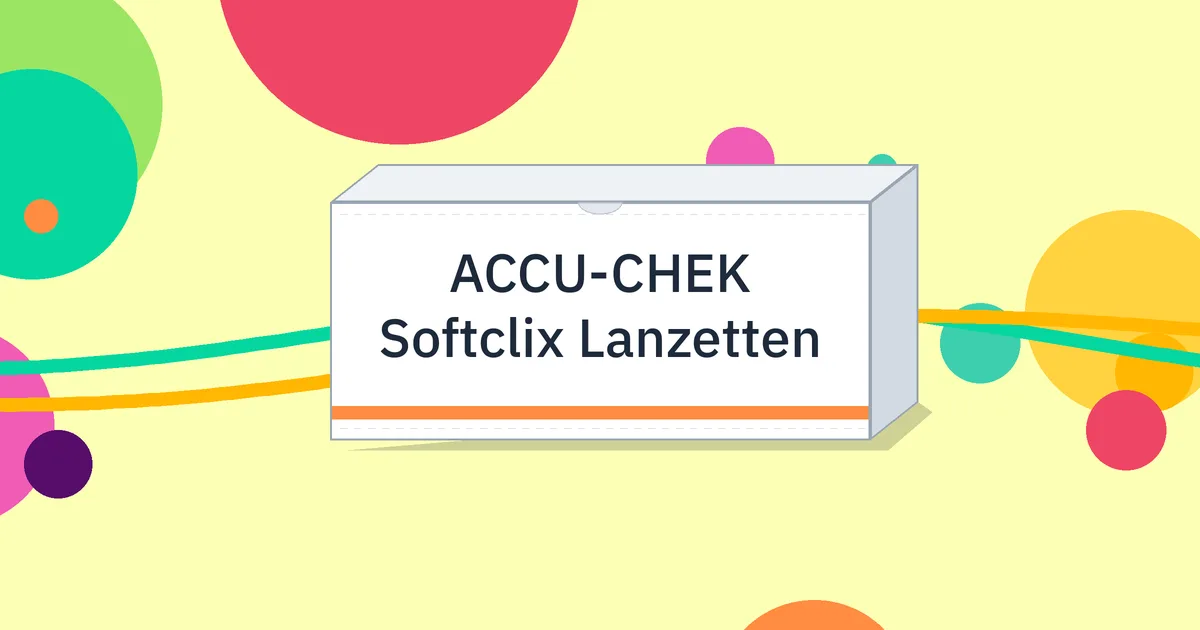 Symbolbild: Packung mit der Aufschrift ACCU-CHEK Softclix Lanzetten (PZN 09938216) – Verfügbarkeit und Bezug in Apotheken in Frankfurt am Main