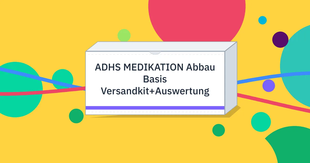Symbolbild: Packung mit der Aufschrift ADHS MEDIKATION Abbau Basis Versandkit+Auswertung (PZN 16740041) – Verfügbarkeit und Bezug in Apotheken in Frankfurt am Main