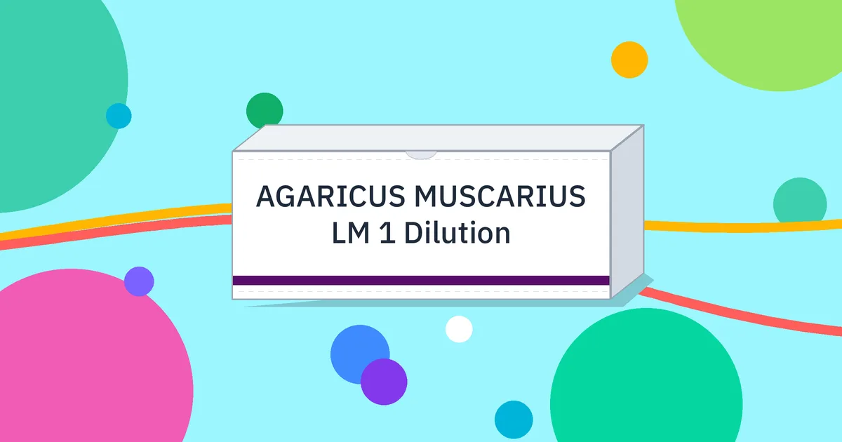 Symbolbild: Packung mit der Aufschrift AGARICUS MUSCARIUS LM 1 Dilution (PZN 12756134) – Verfügbarkeit und Bezug in Apotheken in Frankfurt am Main