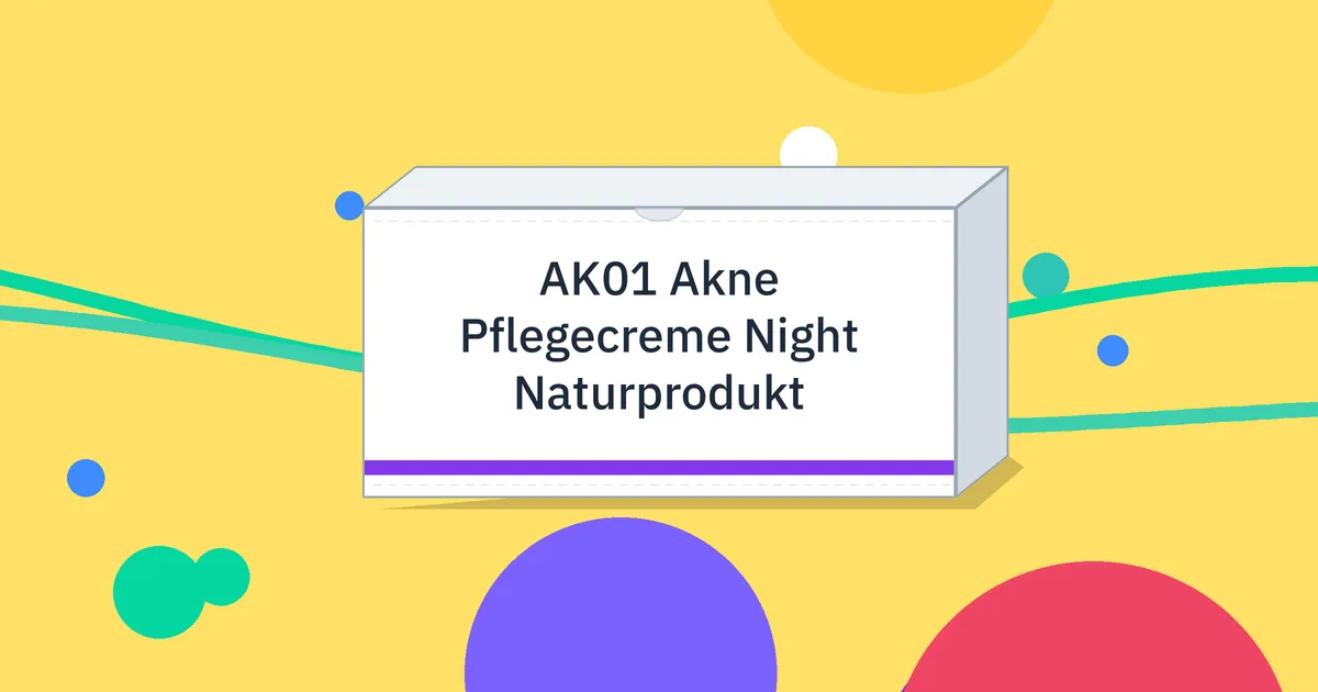 Symbolbild: Packung mit der Aufschrift AK01 Akne Pflegecreme Night Naturprodukt (PZN 12557096) – Verfügbarkeit und Bezug in Apotheken in Frankfurt am Main