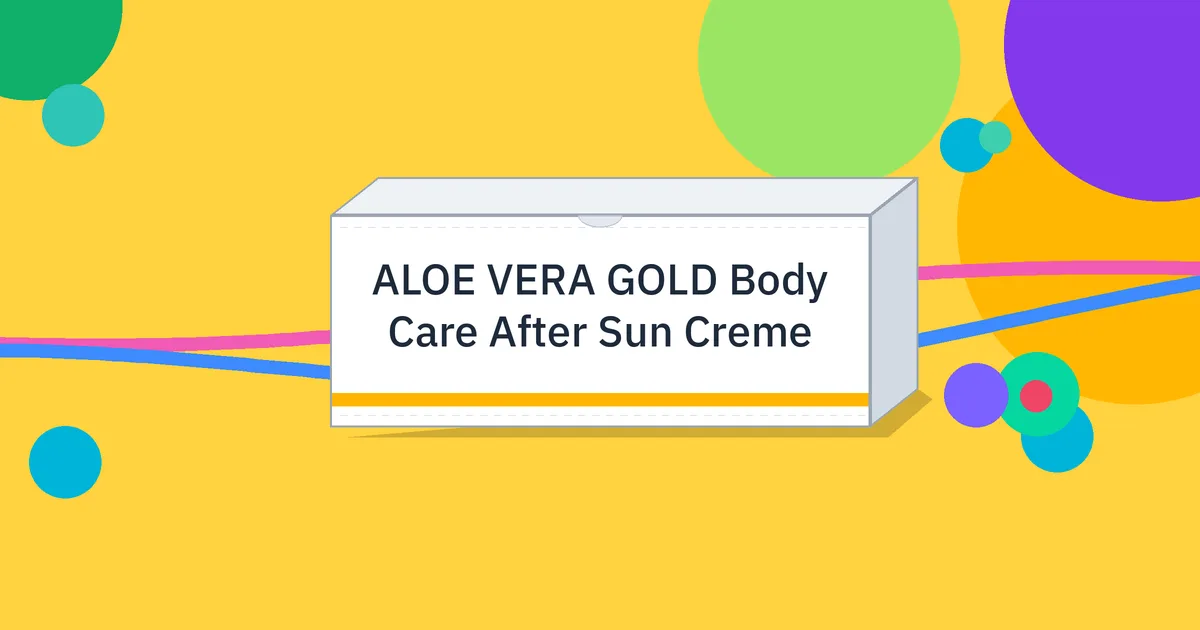 Symbolbild: Packung mit der Aufschrift ALOE VERA GOLD Body Care After Sun Creme (PZN 17454248) – Verfügbarkeit und Bezug in Apotheken in Frankfurt am Main