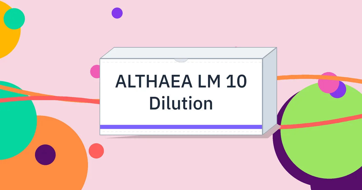 Symbolbild: Packung mit der Aufschrift ALTHAEA LM 10 Dilution (PZN 13315248) – Verfügbarkeit und Bezug in Apotheken in Frankfurt am Main