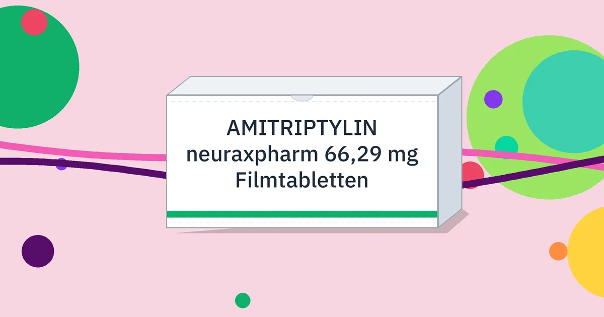 Symbolbild: Packung mit der Aufschrift AMITRIPTYLIN neuraxpharm 66,29 mg Filmtabletten (PZN 18265437) – Verfügbarkeit und Bezug in Apotheken in Frankfurt am Main
